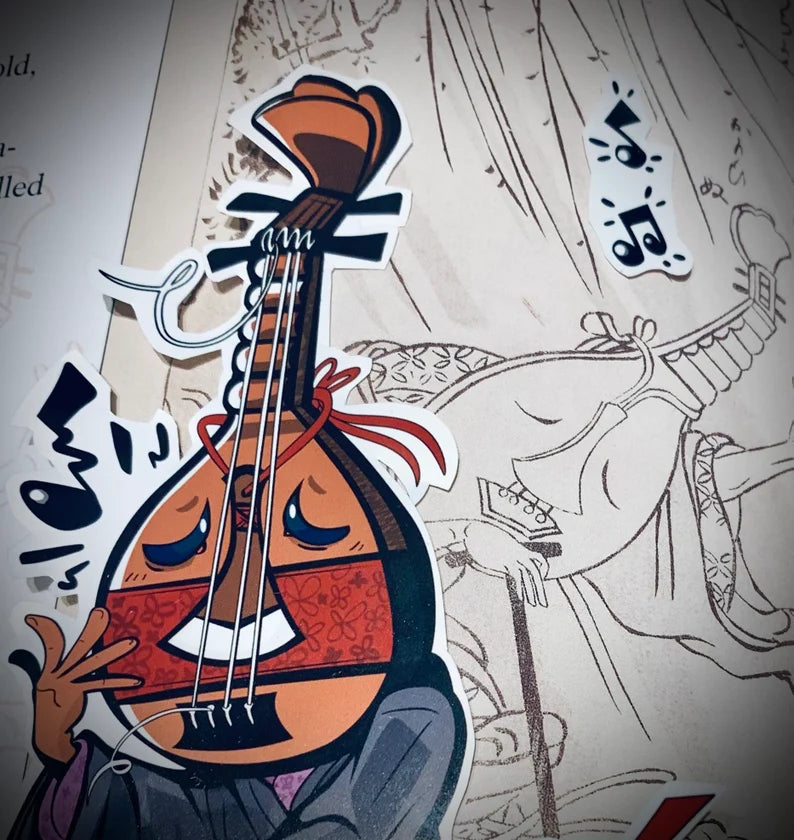 Biwa-bokuboku - 琵琶牧々 - [Yokai | Tsukumogami] – Sam kalensky