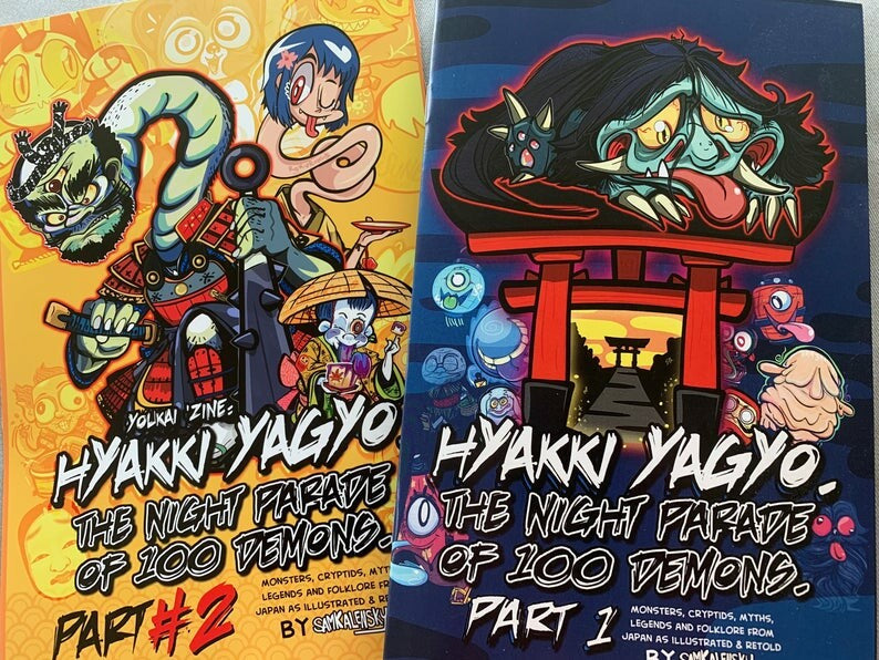 Yokai Zine – Hyakki Yagyo – Night Parade of 100 Demons - PART 2 – Sam kalensky